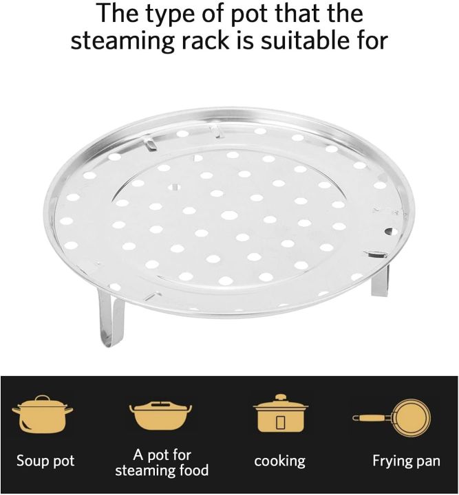 Steamer Rack Stainless Steel Steamer Rack Steam Tray with Removable ...