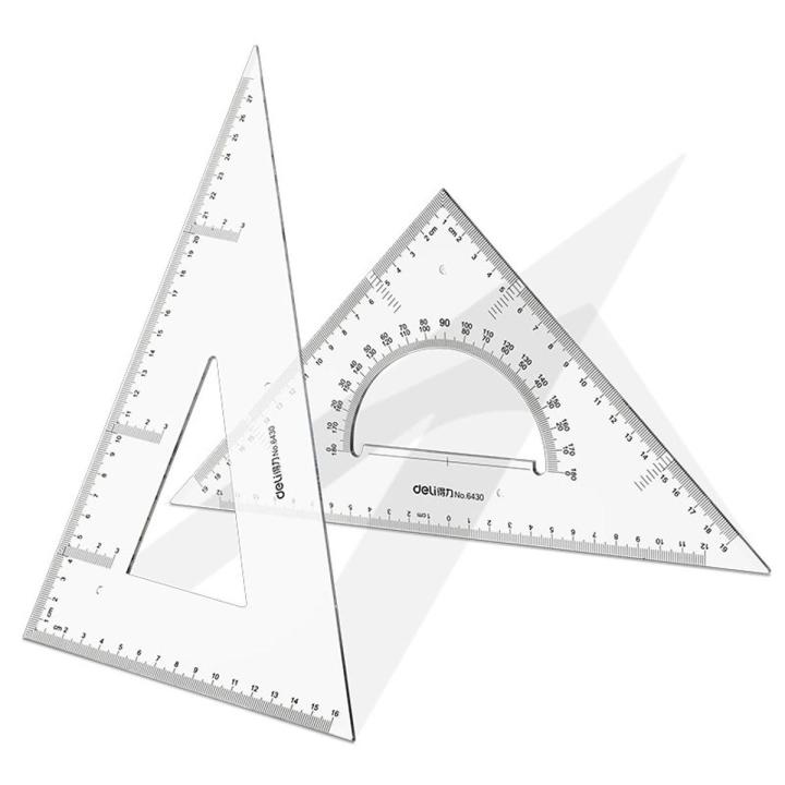 Powerful ruler student special multi-functional transparent simple ...