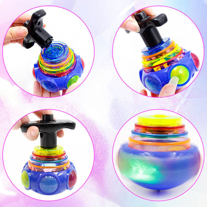 FASTSIDE Blazing Spinning Flash Top UFO With Lights & Music Spin Toy ...