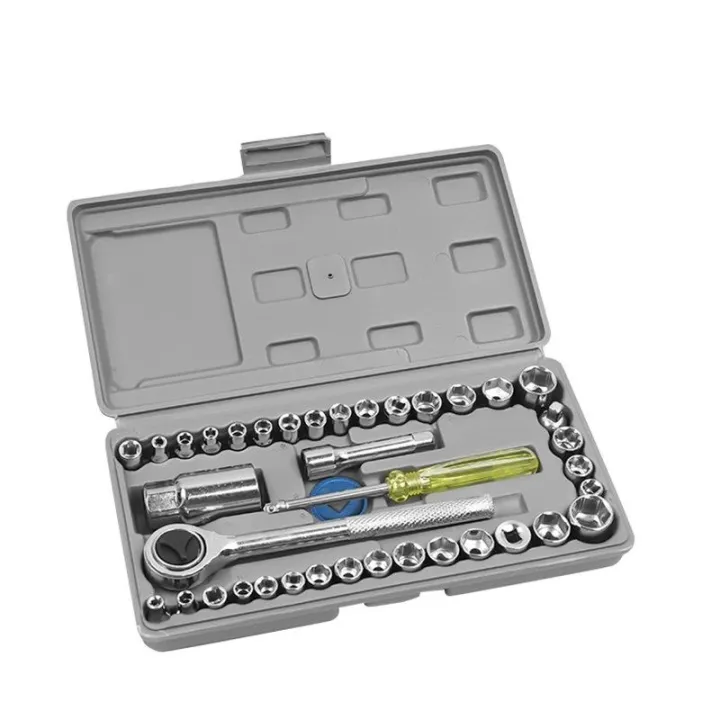 Aiwa 40 Piece Toolkit Tool kit Combination Socket Ratchet Wrench Set ...