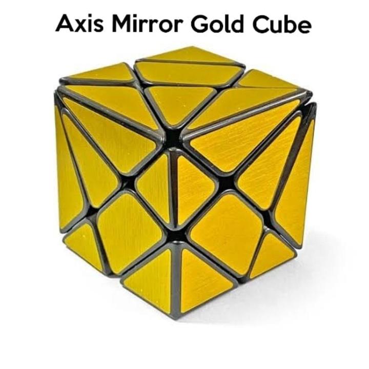 QIYI Axis Gold Mirror Cube 3x3 - Sticker less -Ultra Smooth ...