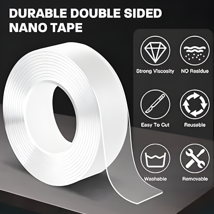 Nano Magic Double Sided Tape | Ivy Grip Nano Tape 3–5 Meter | Strong ...