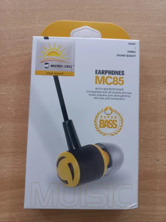 Micro Cell Earphones, Model: MC 85 Handsfree - High Quality Stereo ...