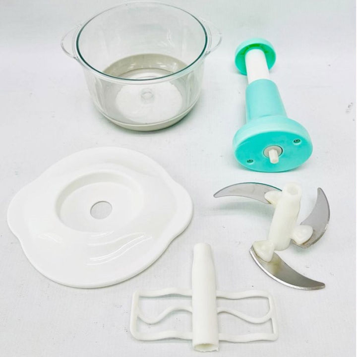 Manual Chopper - Hand Push Food Processor - Mini Speedy Chopper - Hand ...