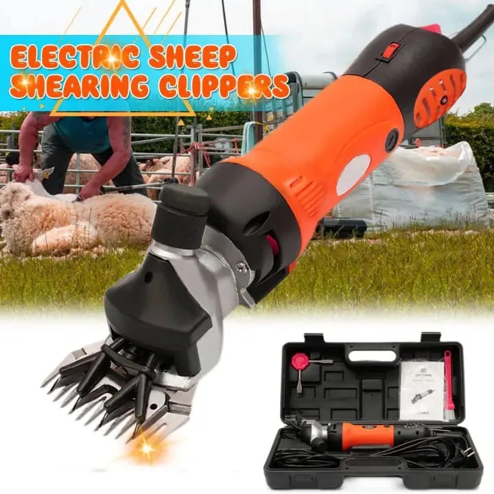 220V Electric Sheep Shearing Cutter Scissor Goat Wool Shaving ...