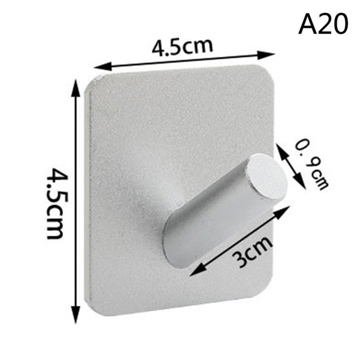 Multi-purpose Wall Hook Door Keys Cloth Coat Hook Bathroom Towel Robe ...