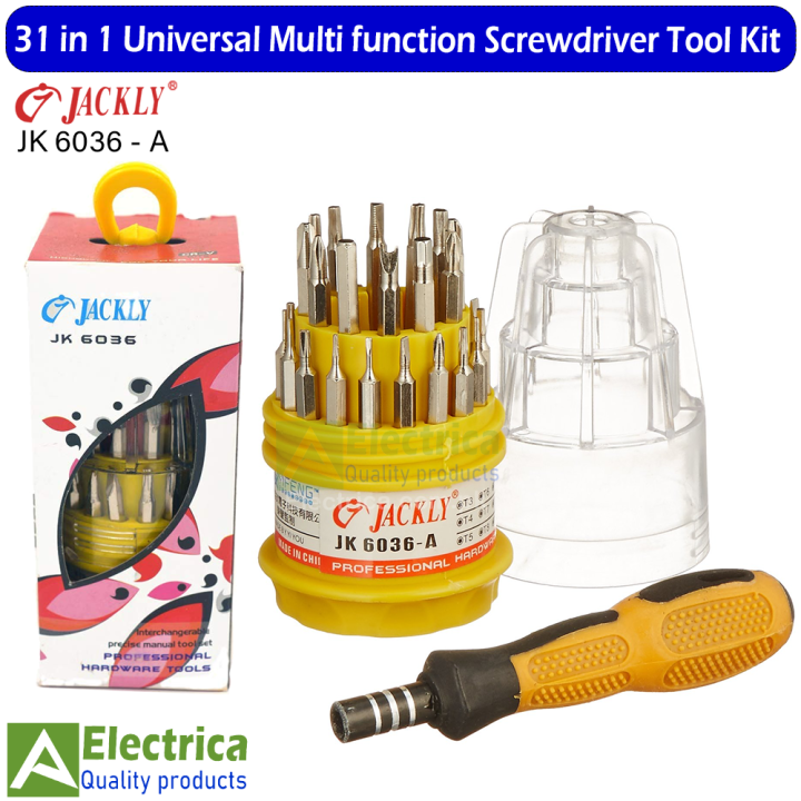 Jackly JK 6036-A 31 in 1 Universal Multi function Portable Screwdriver ...