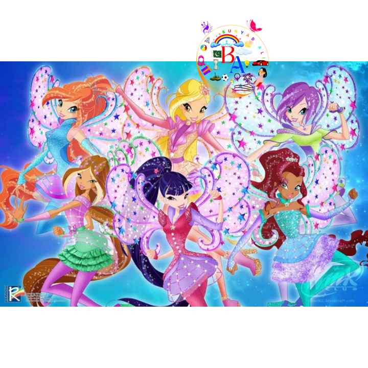 WinX Club Fancy Backdrop Princess Theme Fancy Panaflex Fairy Birthday ...