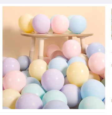 Baby Colored Pastel Macron Balloons Pack Of 50 For Birthday ...