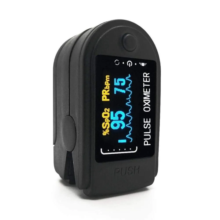 Pulse Oximeter with OLED Display Acure Black Fingertip Accurate Pulse ...