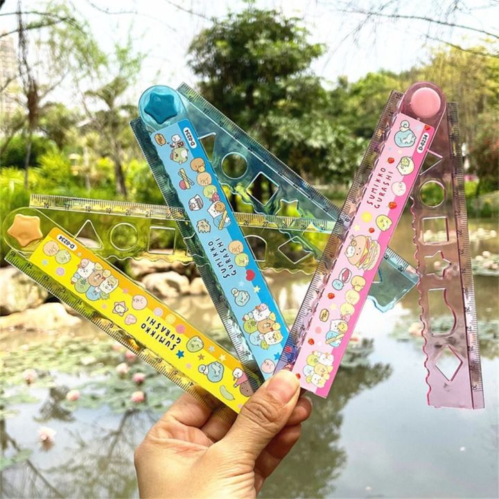 Office Multifunction 30CM DIY Animal Students Drawing Rulers ...