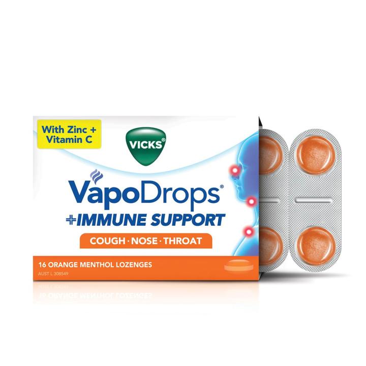 [EXPIRED] 18 Tablets - VICKS VAPODROPS + IMMUNE SUPPORT - Orange ...