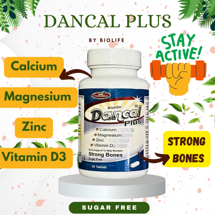 Dancal Plus | 30 Tablets | Calcium | Magnesium | Zinc | Vitamin D3 ...