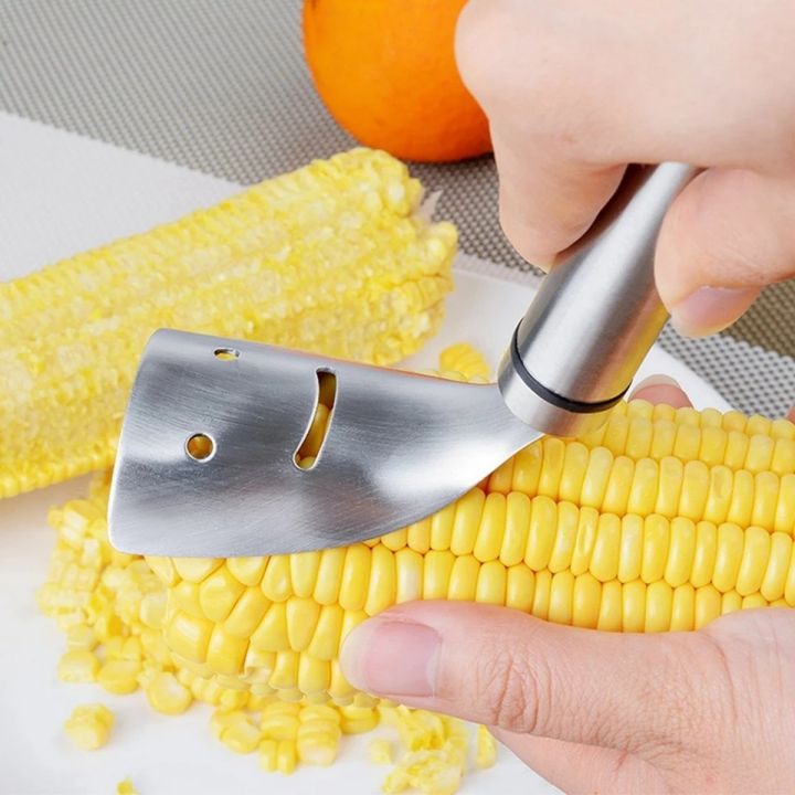 Techmanistan Stainless Steel Corn Separator, Corn Planer, Long Handle ...