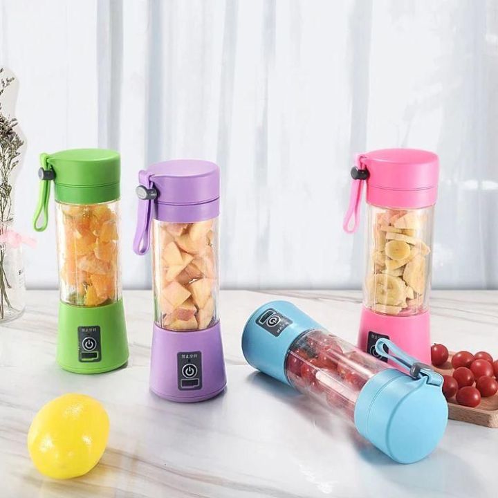 USB Rechargeable Juicer Blender 4 Blades Electric Mini Blender | Daraz.pk
