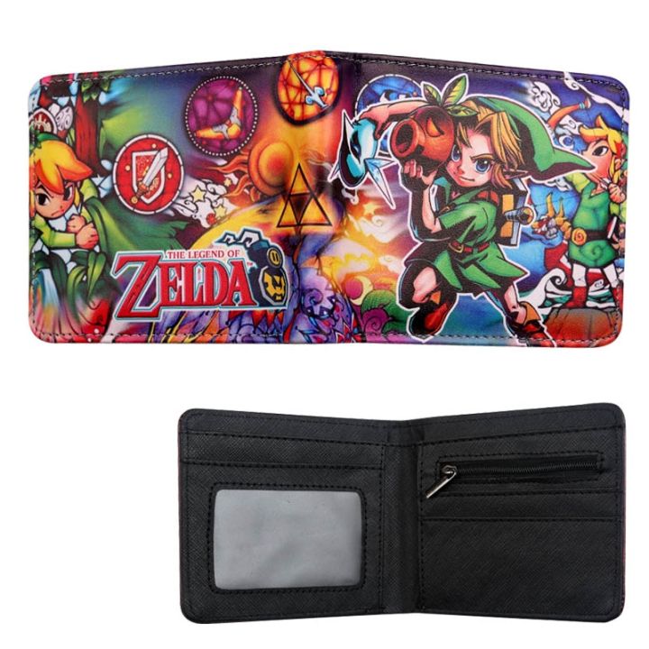 Game Zelda Wallet With Coin Pocket Men's Bifold Purse Wallet Credit/ID ...