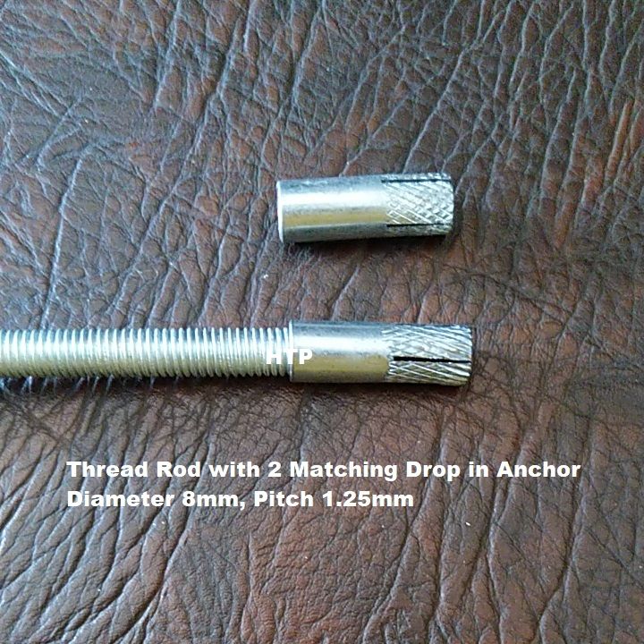 Lead Screw / Thread Rod for making Studs and Long Bolts Diameter 8mm ...