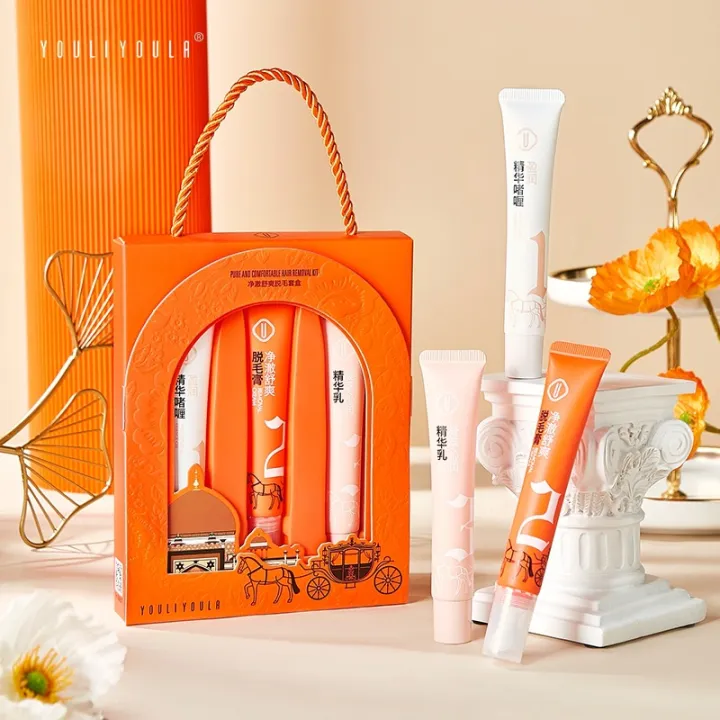 Yuri Yula Hair Removal Cream Set Box 3 Piece Set of Men and Women ...