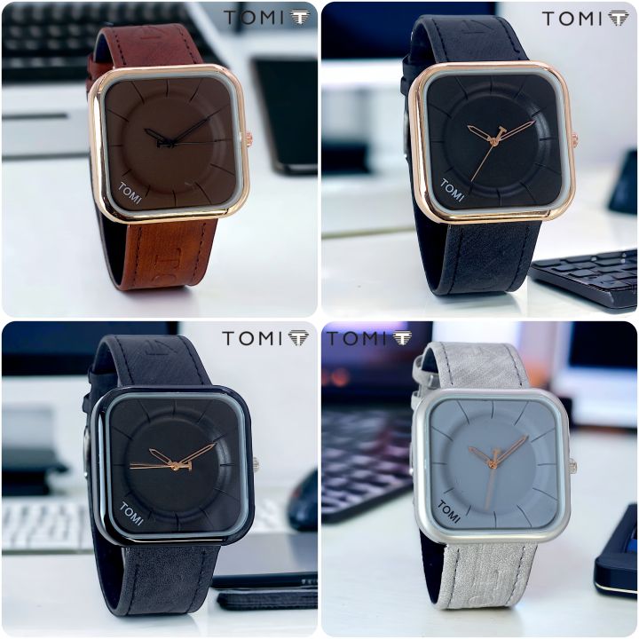 Tomi Square Watch one dail New Design Premium Quality Watch With Box | Daraz.pk