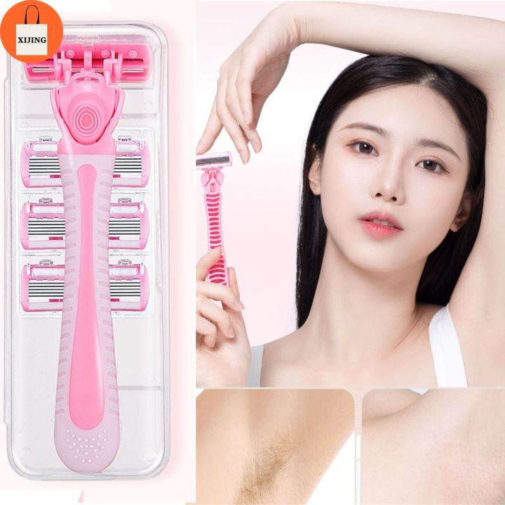 Razors for Women Shaving 2 Pack Painless Girl Razors Body Hair Remover ...