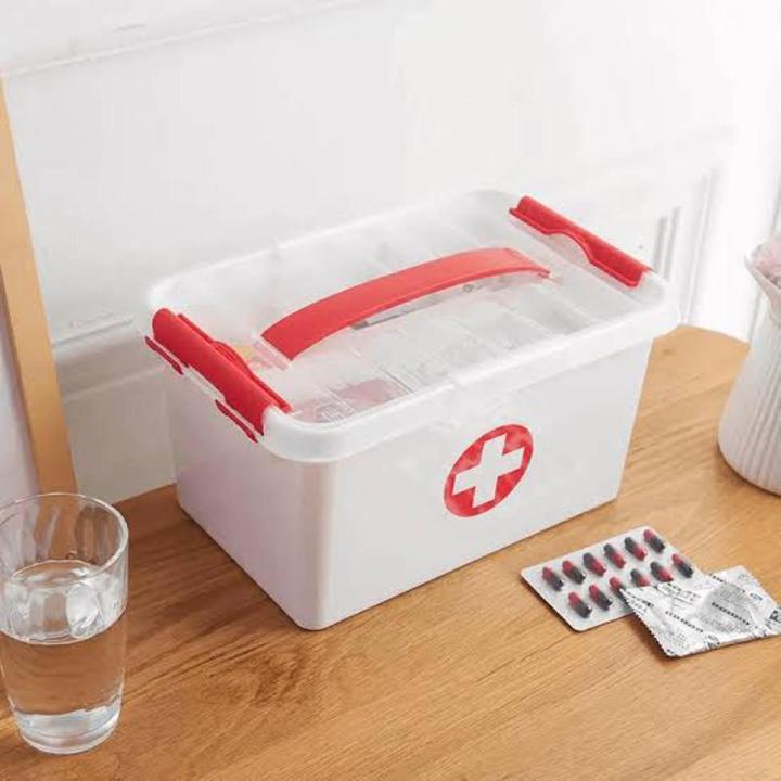 FIRST AID BOX TREATMENT BOX EMPTY BIG SIZE BOX | Daraz.pk
