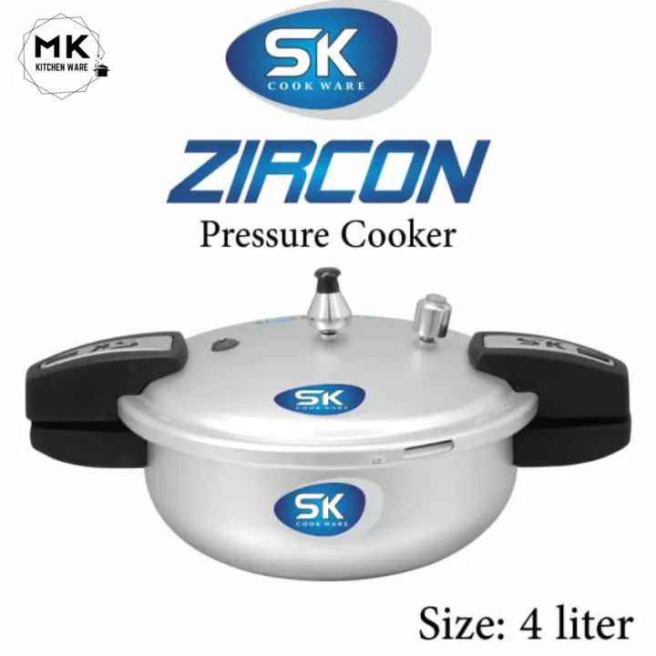 4L Pressure Cooker & Karahi/Wok | SK Zircon 2-in-1 Aluminum Pressure ...