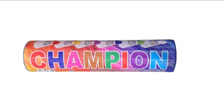 Champion Plastic Shuttles, Badminton Shuttlecocks Box of 12 PCs Shuttle ...