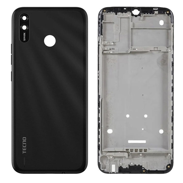 Tecno Spark 4 Lite Middle Frame Housing With Side Button and Camera ...