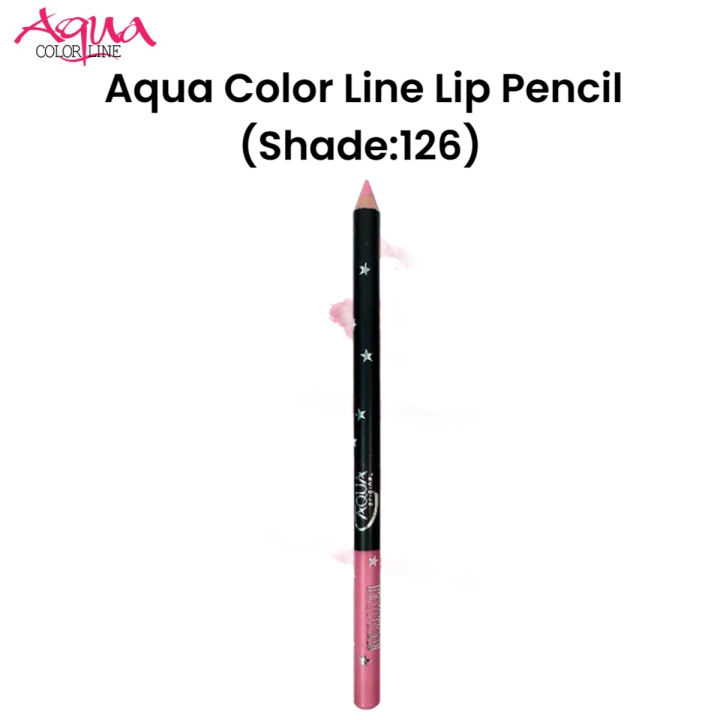 Aqua Color Line Lip Pencil (Shade:126) | Daraz.pk
