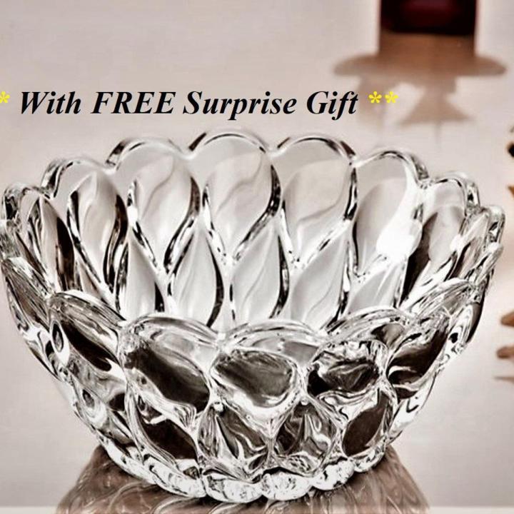 Premium Quality Imported Elegant Florance Design Glass Bowl (Small ...