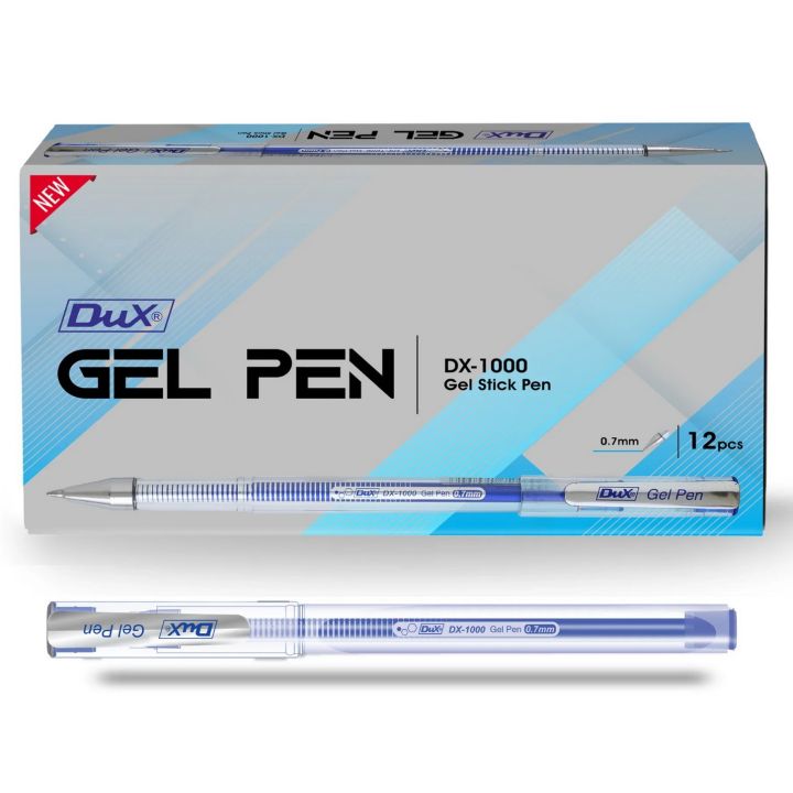 Dux Gel Pen 0.7mm (6 Pens Pack) Dux DX-1000 Gel Stick Pen - Gelpen ...