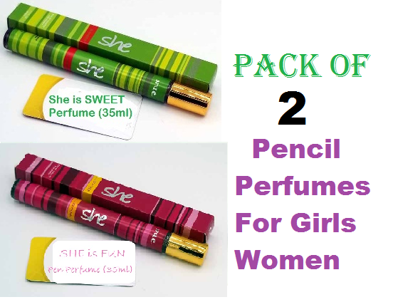 PACK OF 2 Pen Tube Perfume For Girls Women (35ml) | Daraz.pk