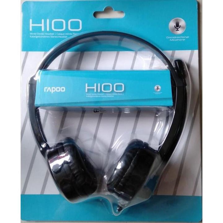 Rapoo H100 Wired Stereo Headphones | Daraz.pk