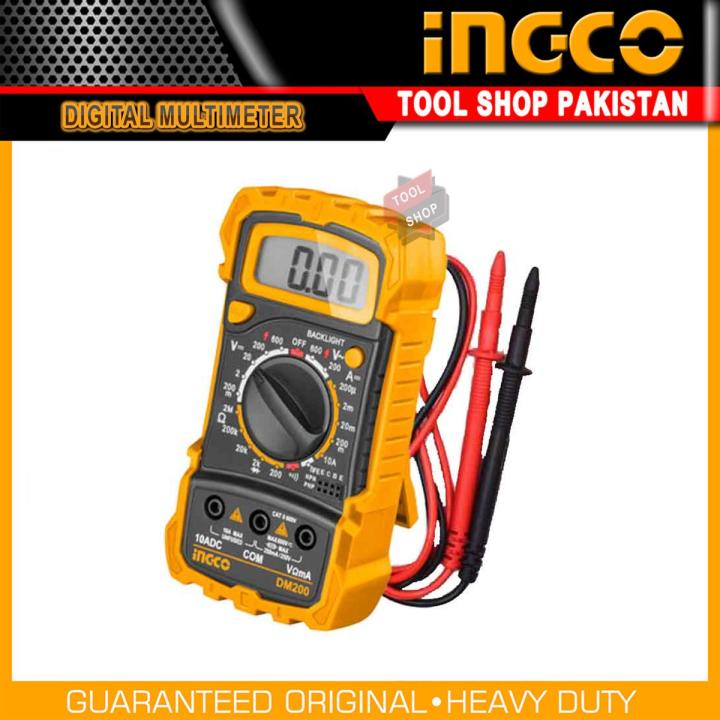 Ingco ORIGINAL Digital Multimeter Tester Dm200 | Daraz.pk