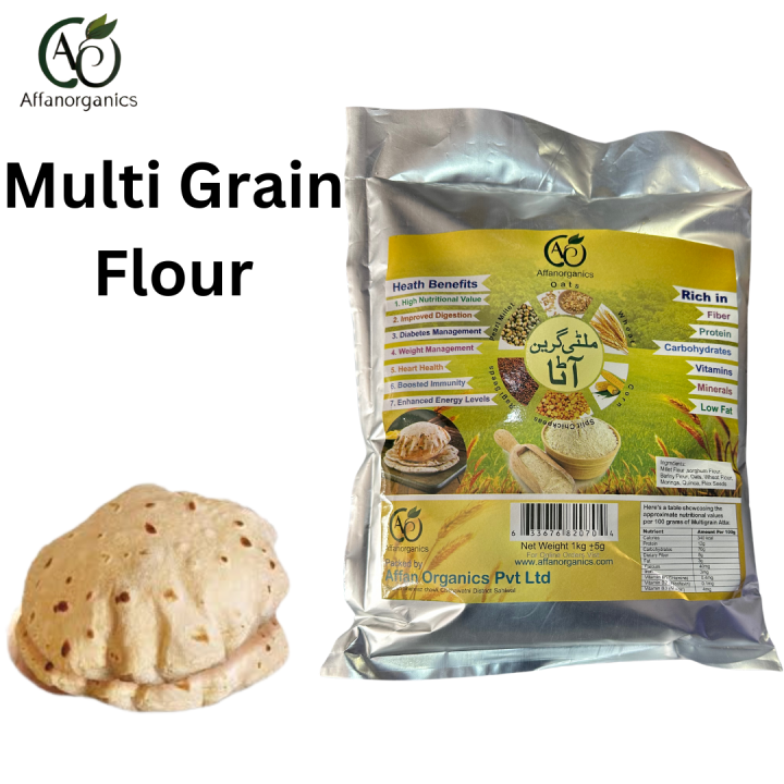 Multi Grain Atta / Flour – Made with 9 Natural Ingredients 1kg | Daraz.pk