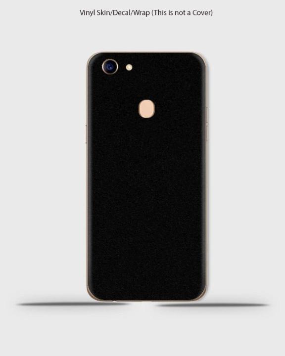 Oppo F5 Phone Skin Only Back And Sides Black Suede Leather Velvet ...