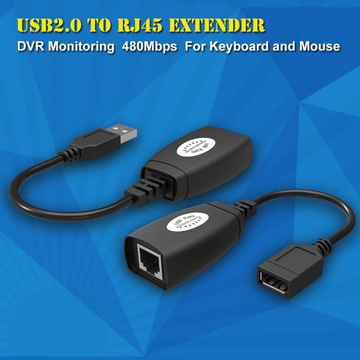 USB Over RJ45 USB RJ45 Extender Over Cat5/Cat5e /Cat6 Cable Extension ...