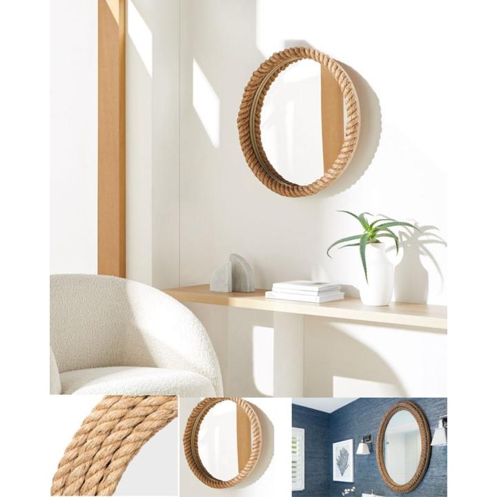 Handmade Style Round Rope Mirror Large | Daraz.pk