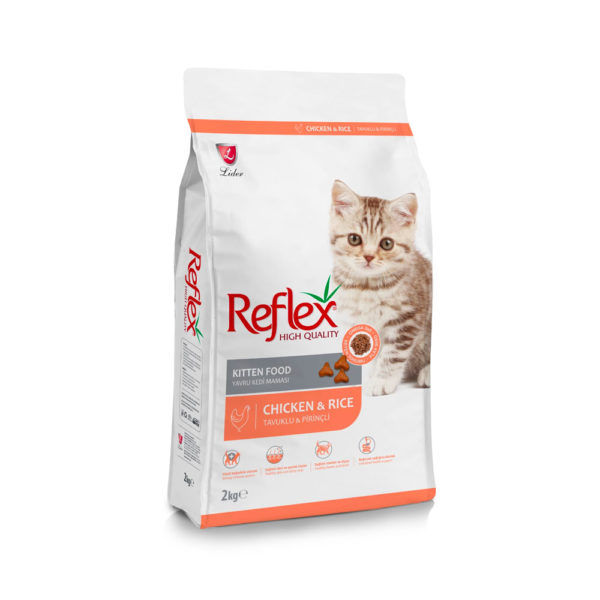 Reflex Chicken & Rice Dry Kitten Food - 2 kg | Daraz.pk