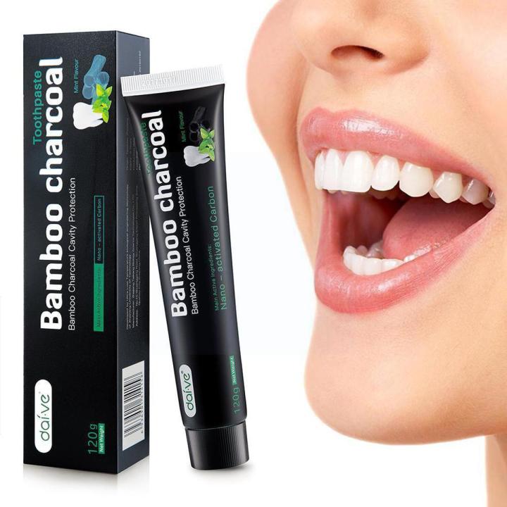 Bamboo Charcoal Black Toothpaste Whitening Toothpaste Charcoal Bamboo ...