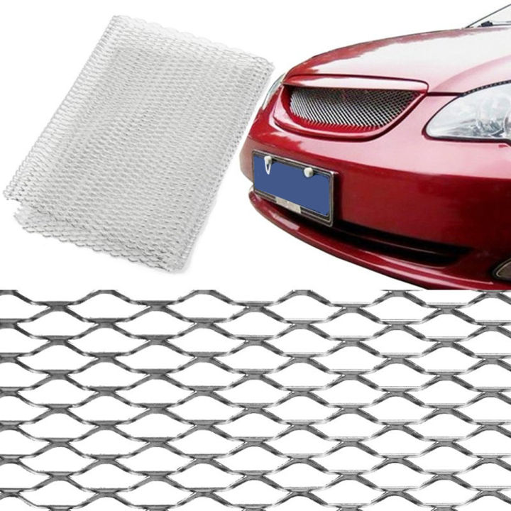 Automotive 40"x13" silver Universal Aluminum Car Vehicle Body Grille ...