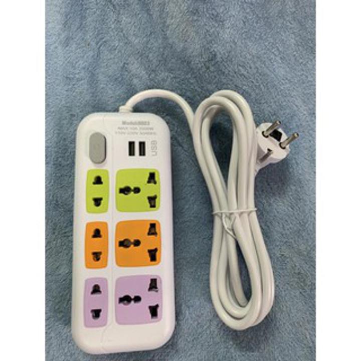 "Heavy Push Button Socket Extension Model 8803 + 3 USB NEW TIMES ...