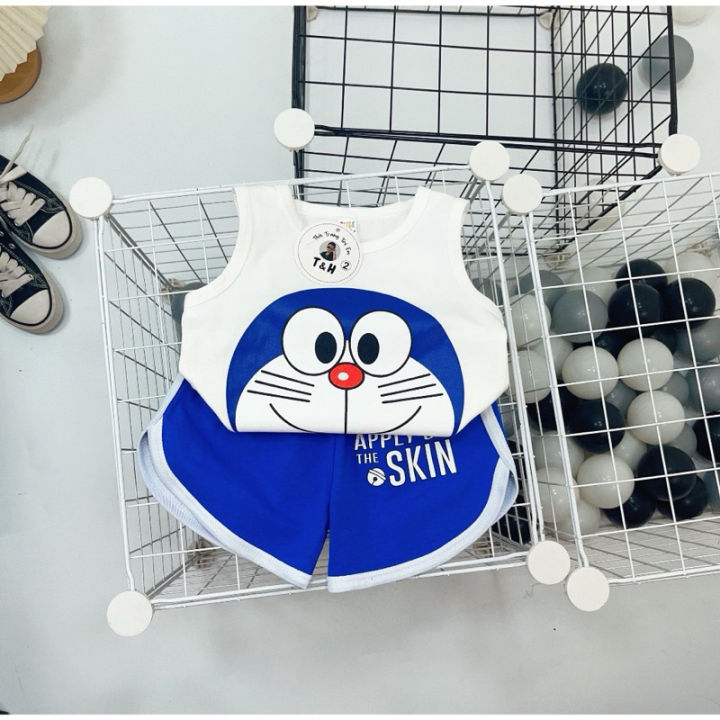Doraemon T-shirt and shorts For Kids Summer | Daraz.pk