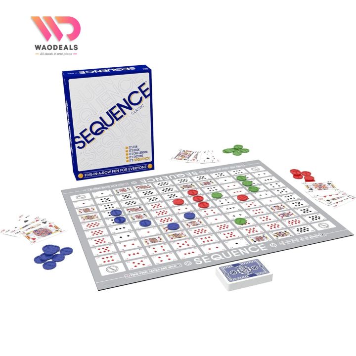 Goliath SEQUENCE Board Game 🎲 Original Folding Strategy Card Game for ...