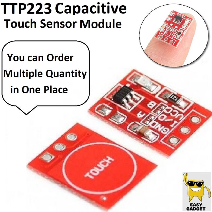 TTP223 Capacitive Touch Switch Button Sensor Module | Self Lock | Daraz.pk