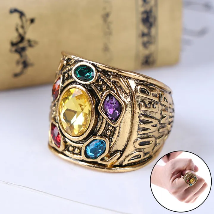THANOS Infinity Gauntlet POWER RING Avengers The Infinity War Stones ...