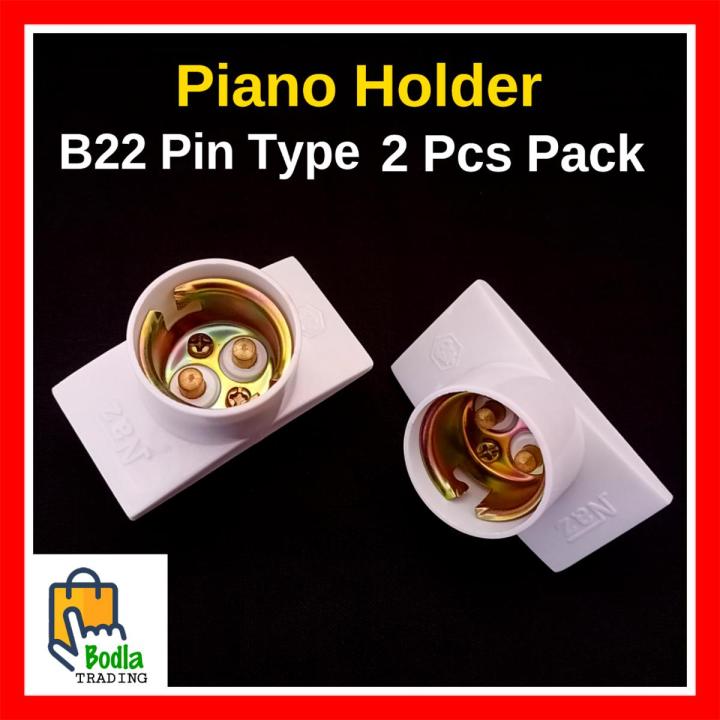 2 Pcs Bulb Holder, Piano Holder For LED Bulbs B22 Pin Type, 220V AC ...
