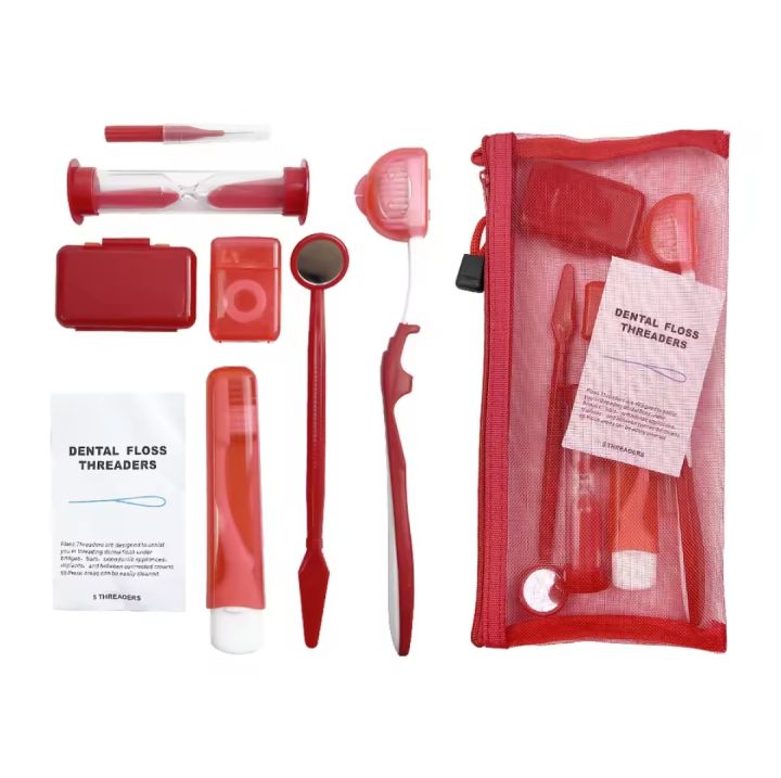 Braces Cleaning Kit for Teeth, Portable Orthodontic Hygiene Kit, Oral ...