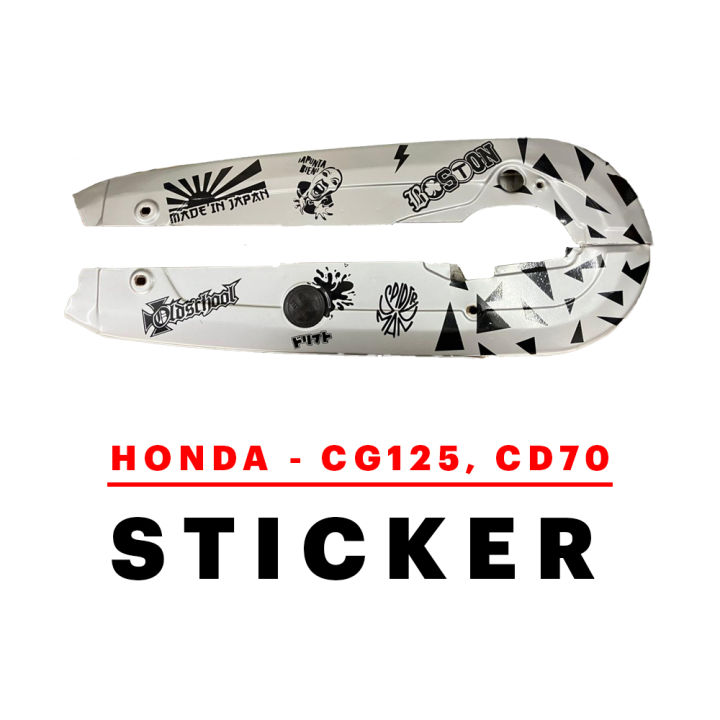 Chain Cover Sticker for Honda CG125 & CD70 – Waterproof Vinyl Decal for ...