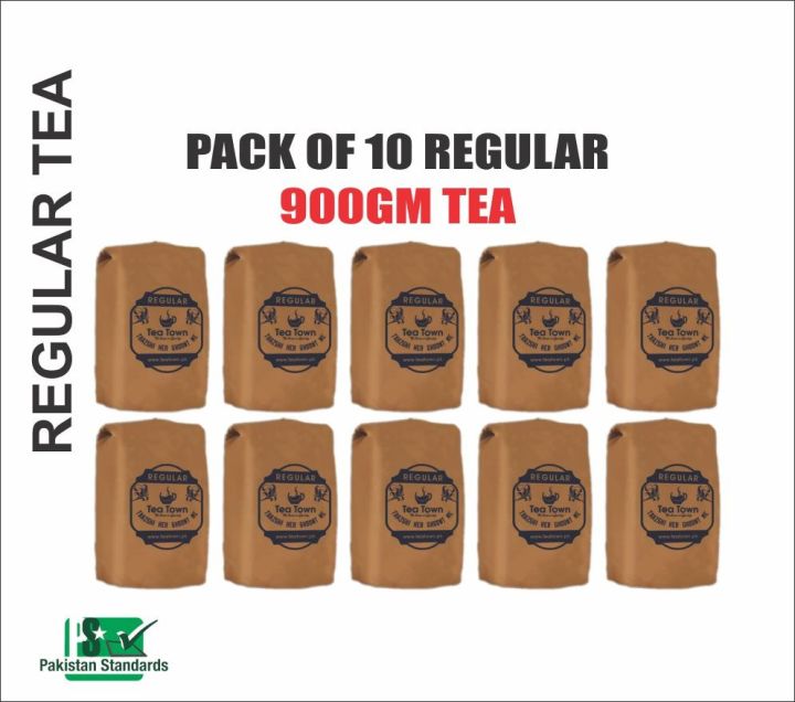 Tea Town Regular Tea 900 Gram (Pack Of 10) | Daraz.pk